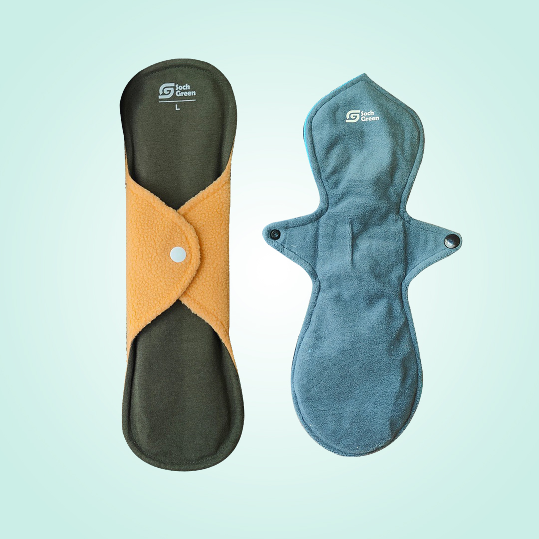 Powerful Absorbent Cloth Pads For Heavy Flow & Comfort